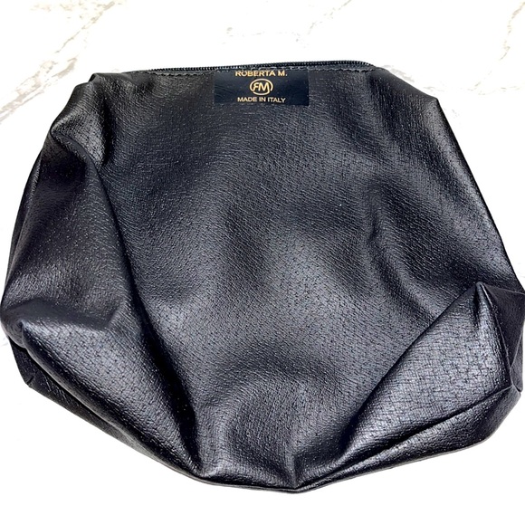 roberta m | Bags | Roberta M Italy Black Pouch Makeup Bag | Poshmark